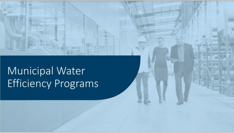 Webinar: Slow the Flow and Speed Up Savings: Water Efficiency in Action - Partners in Project Green