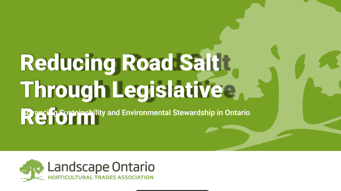Challenges to Reducing Winter Salt Use: Addressing Limited Liability in ...